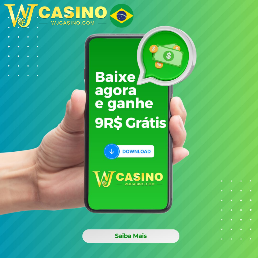 WJ Cassino App: Baixe e Ganhe um Bônus de R$9